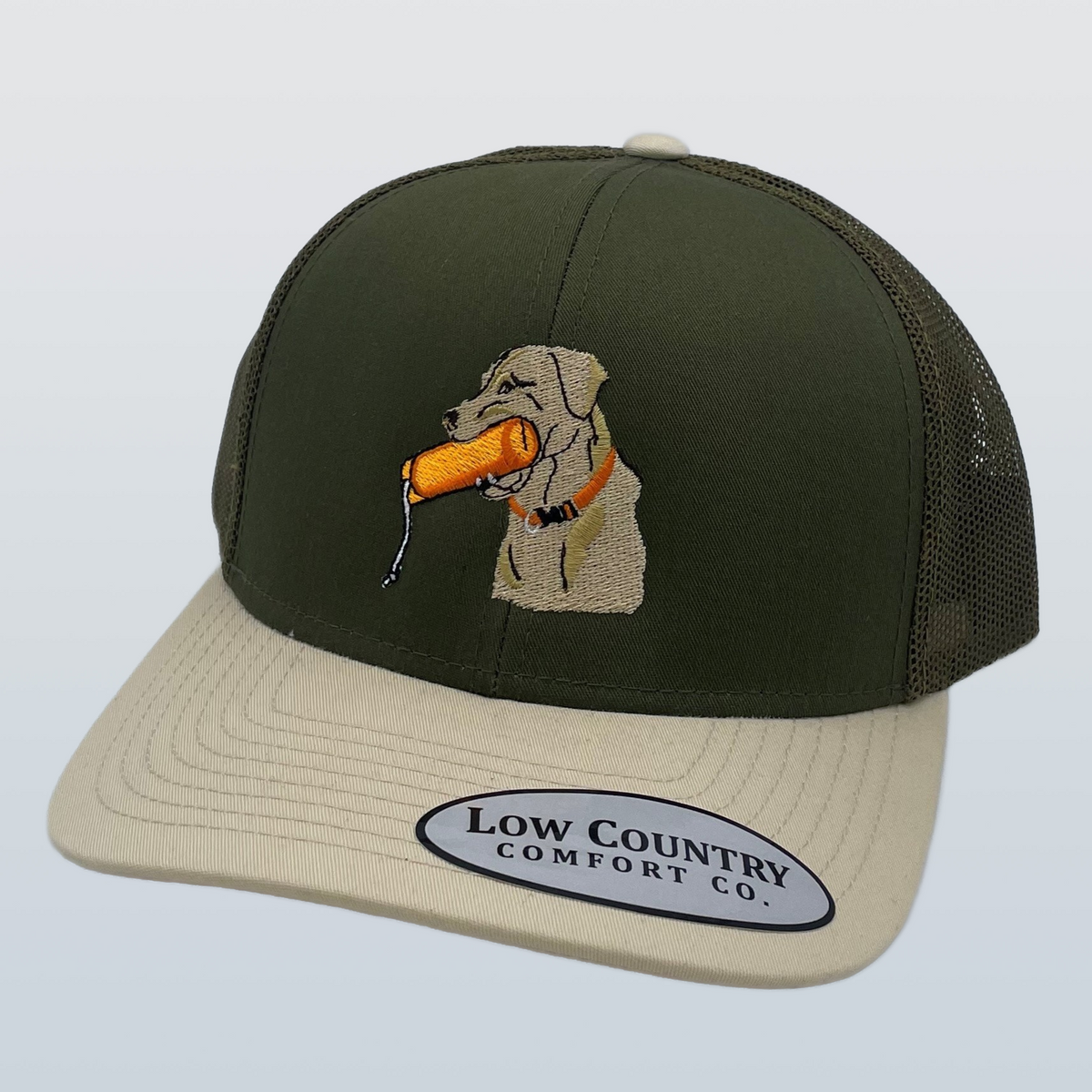 Shot Caller Yellow Dog Training Toy Moss/Beige – Riverbed Threads