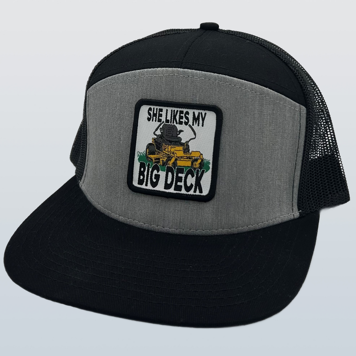 7P Big Deck Woven Patch Heather/Black – Riverbed Threads