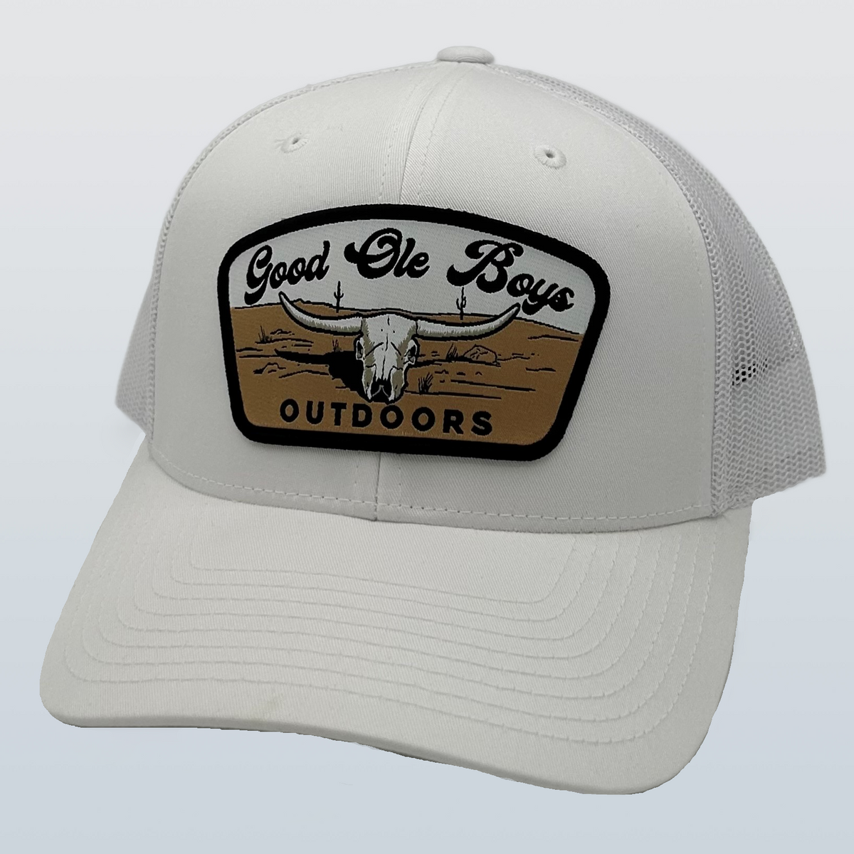 GOB Cattle Skull Patch White – Riverbed Threads