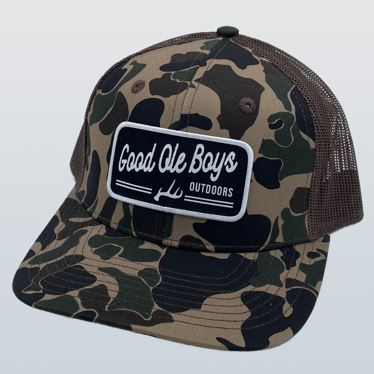 GOB Antler Patch Dark Old School Camo/Brown – Riverbed Threads