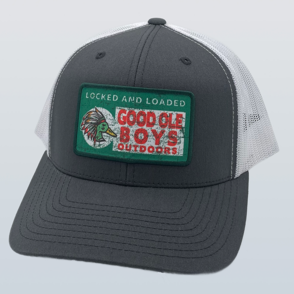 GOB Locked & Loaded Patch Charcoal/White – Riverbed Threads