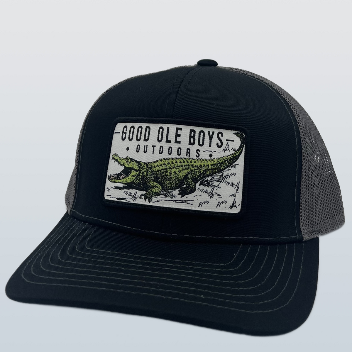 GOB Gator Patch Black/Charcoal – Riverbed Threads