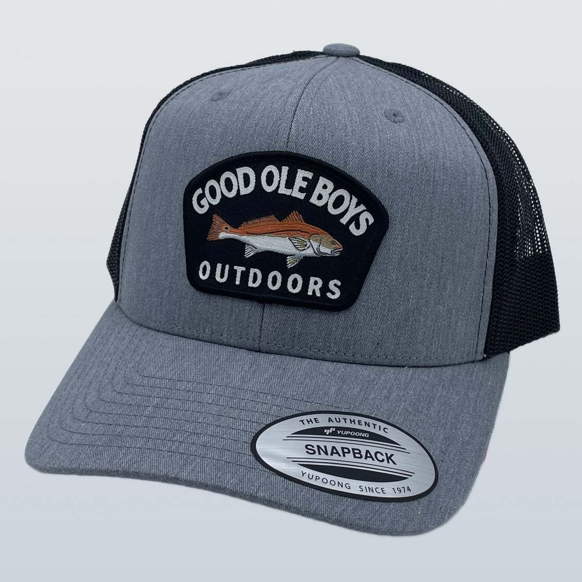 GOB Redfish Black Woven Patch Heather/Black – Riverbed Threads