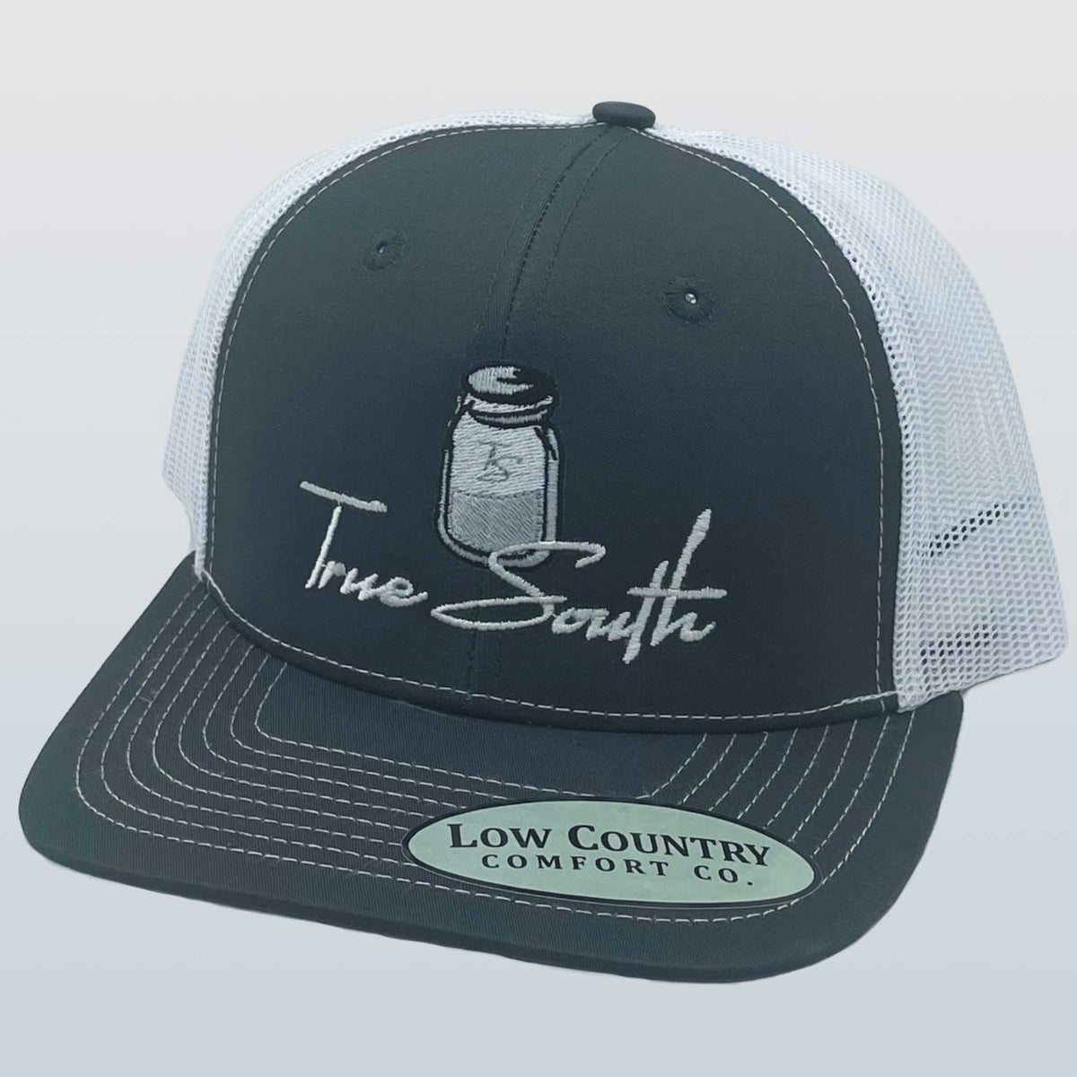 True South Mason Jar Charcoal/White – Riverbed Threads