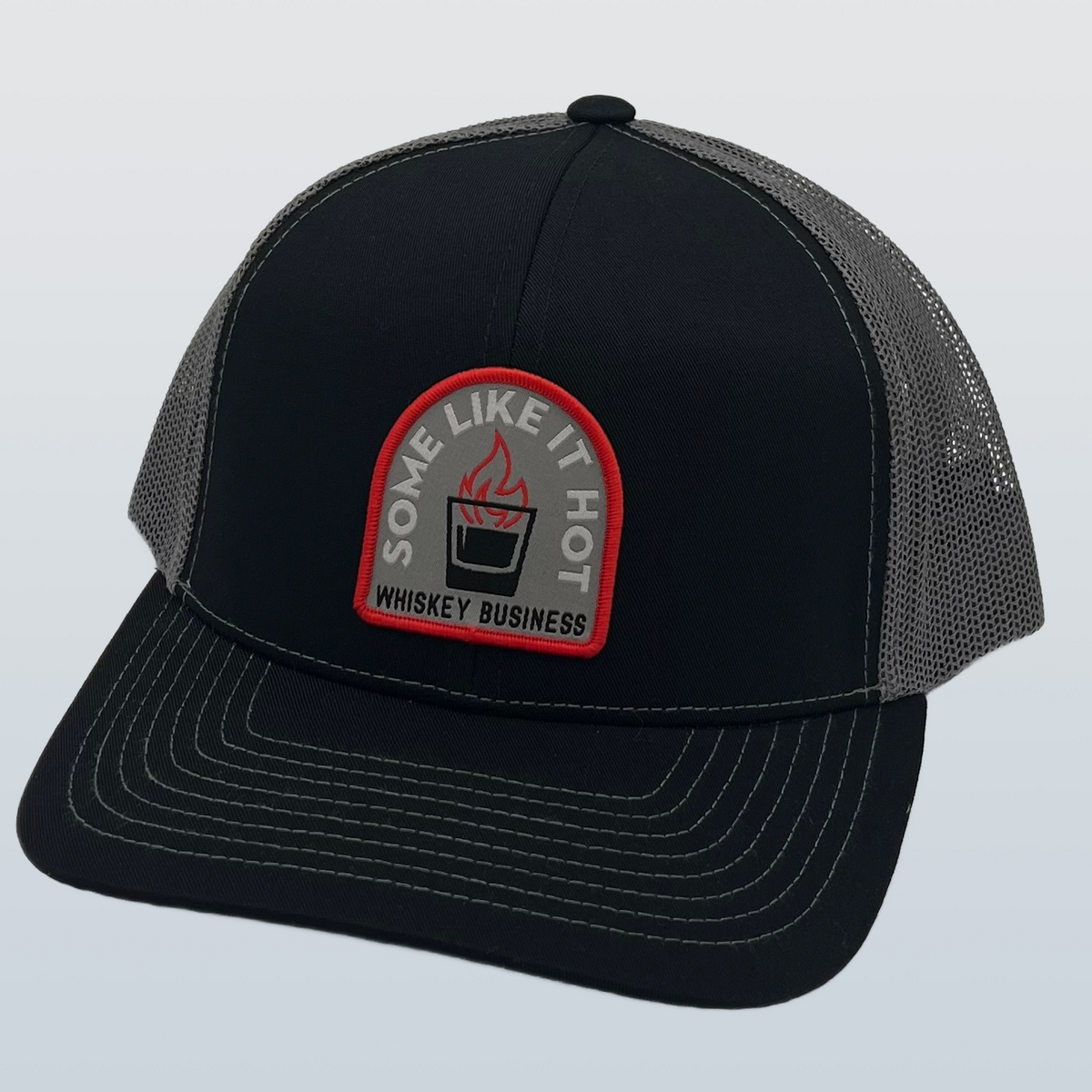 WB001A - Like It Hot Patch Black/Charcoal – Riverbed Threads