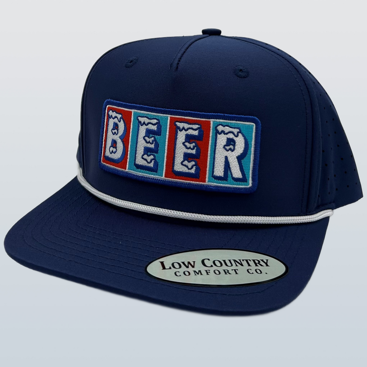 5perf Beer Patch Navy – Riverbed Threads