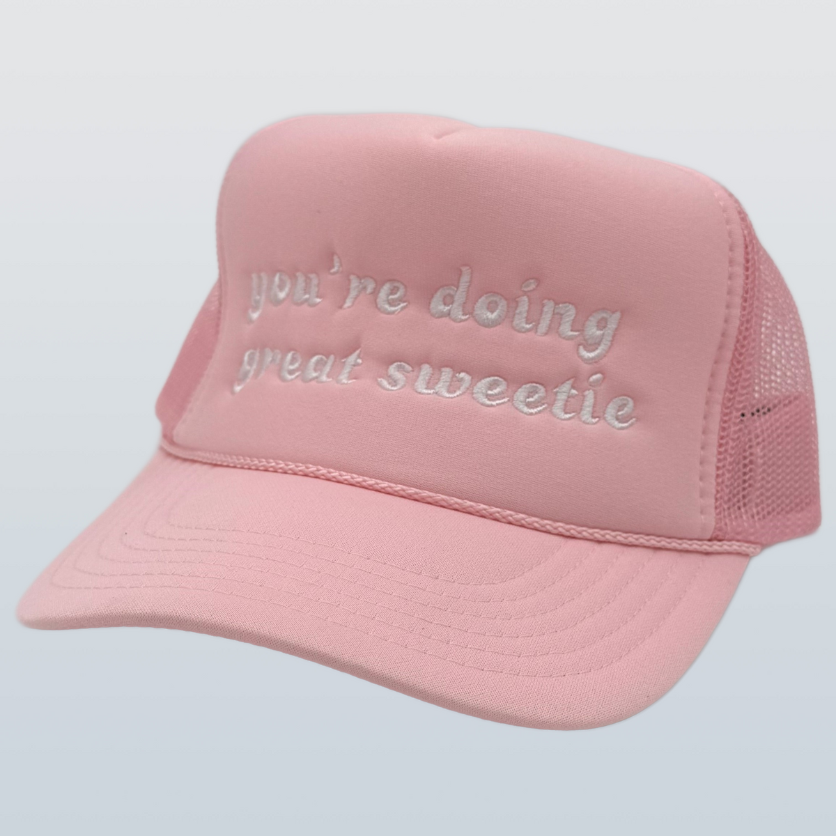 Doing Great Sweetie Pink Foam – Riverbed Threads