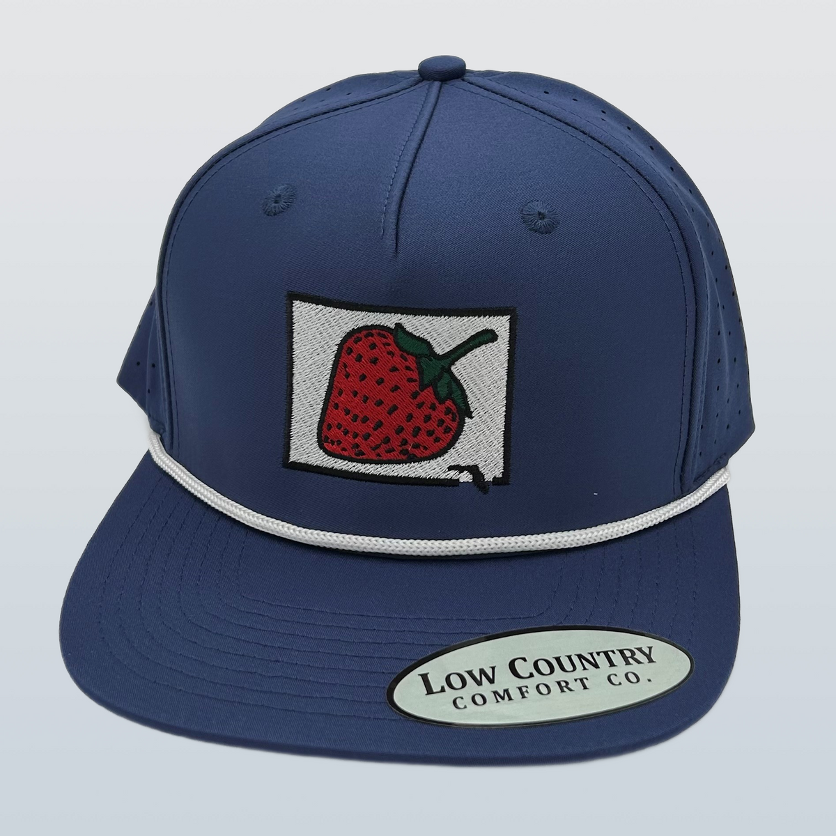 Florida Strawberry Outline 5perf Navy – Riverbed Threads