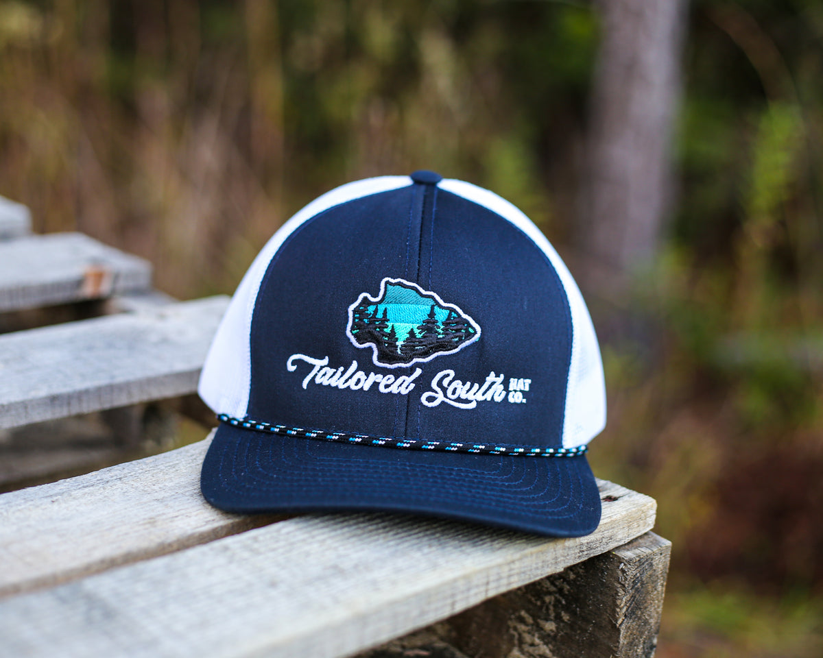 TS113 Arrowhead Navy White Rope – Riverbed Threads