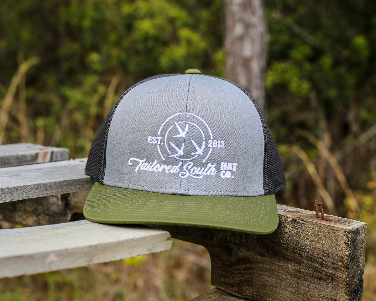 TS135 Tracks Heather/Olive/Black – Riverbed Threads