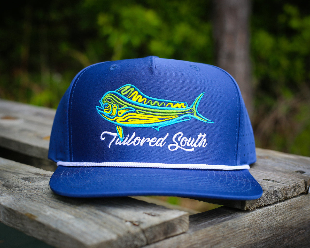 TS142 Neon Mahi 5perf Navy – Riverbed Threads