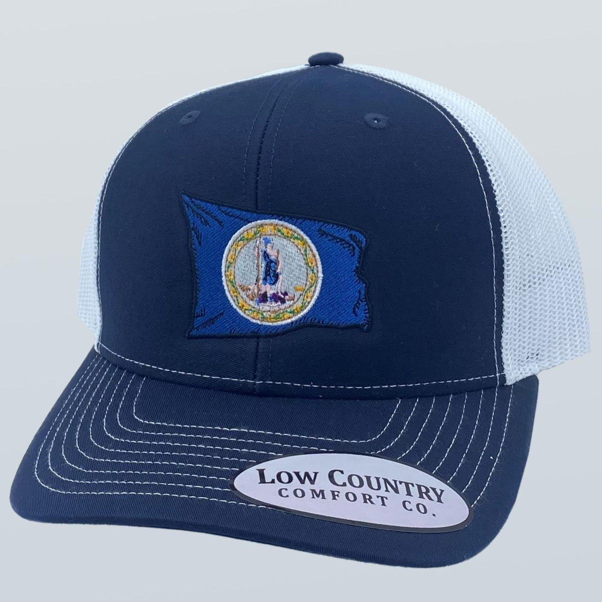 Virginia Wavy Flag Navy/White Hat – Riverbed Threads