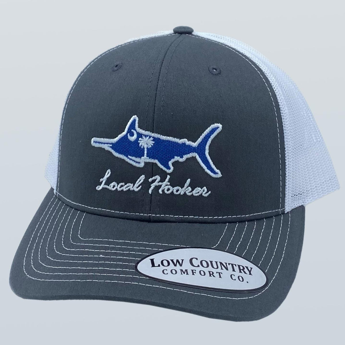 Local Hooker SC Flag Marlin Charcoal/White Hat – Riverbed Threads