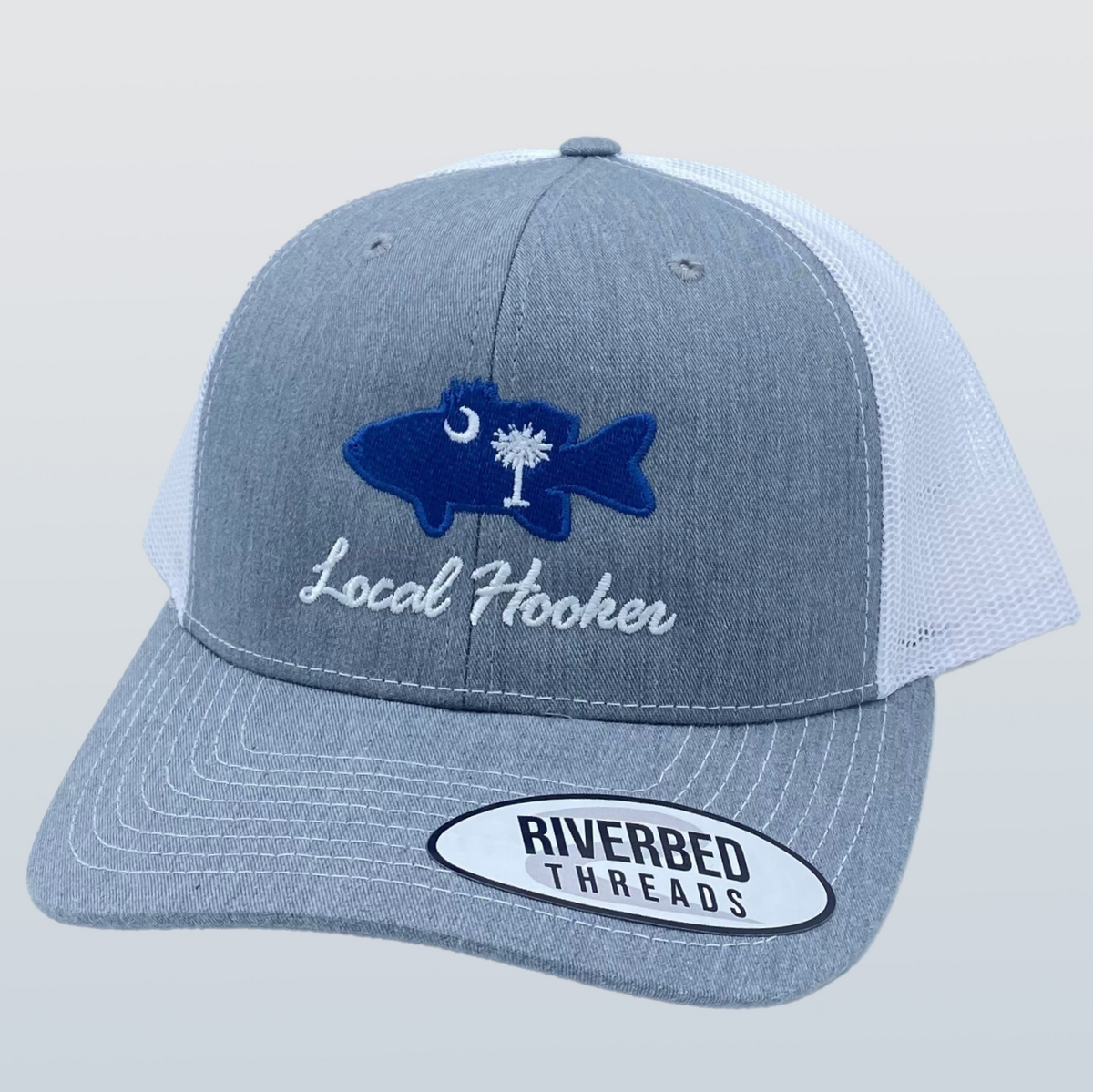 Local Hooker SC Flag Bass Heather/Navy/White Hat – Riverbed Threads