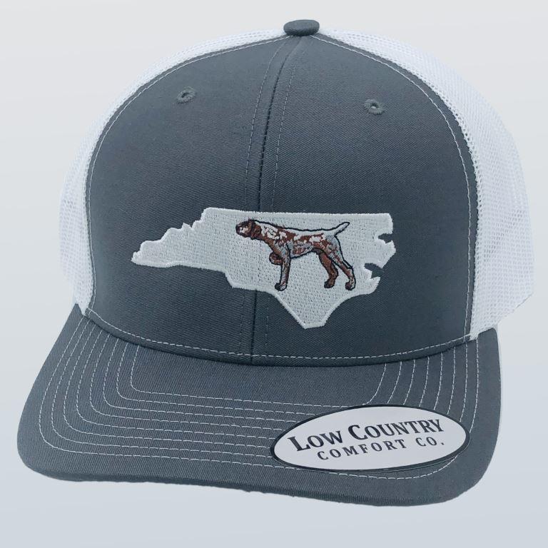 North Carolina Pointer Charcoal/White Hat – Riverbed Threads