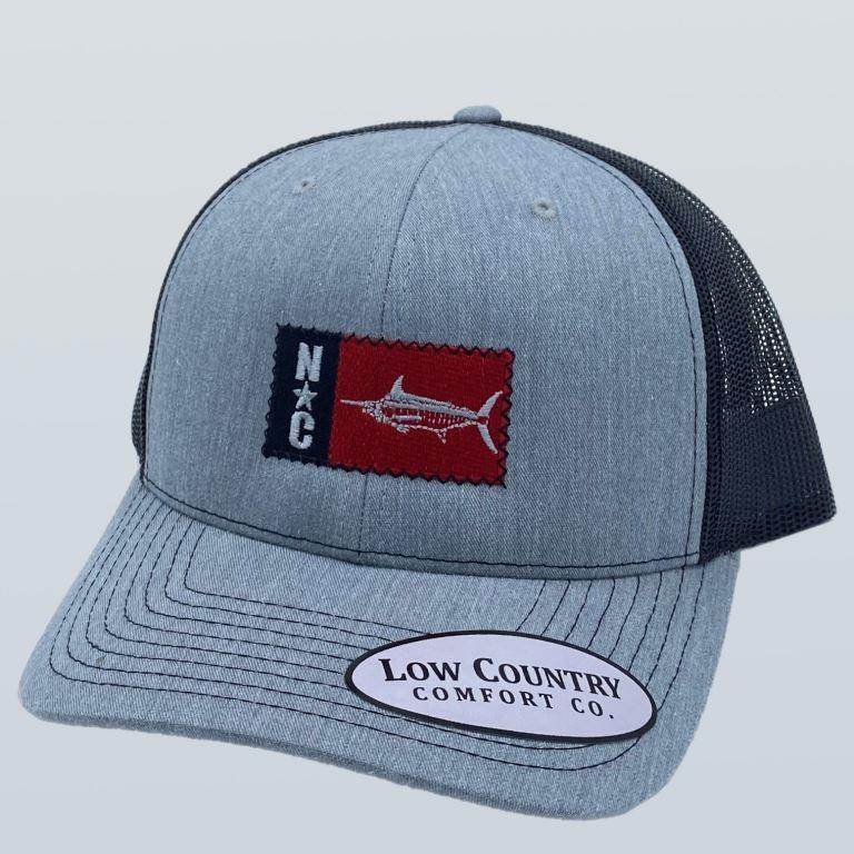 North Carolina Marlin Patch Heather/Black Hat – Riverbed Threads