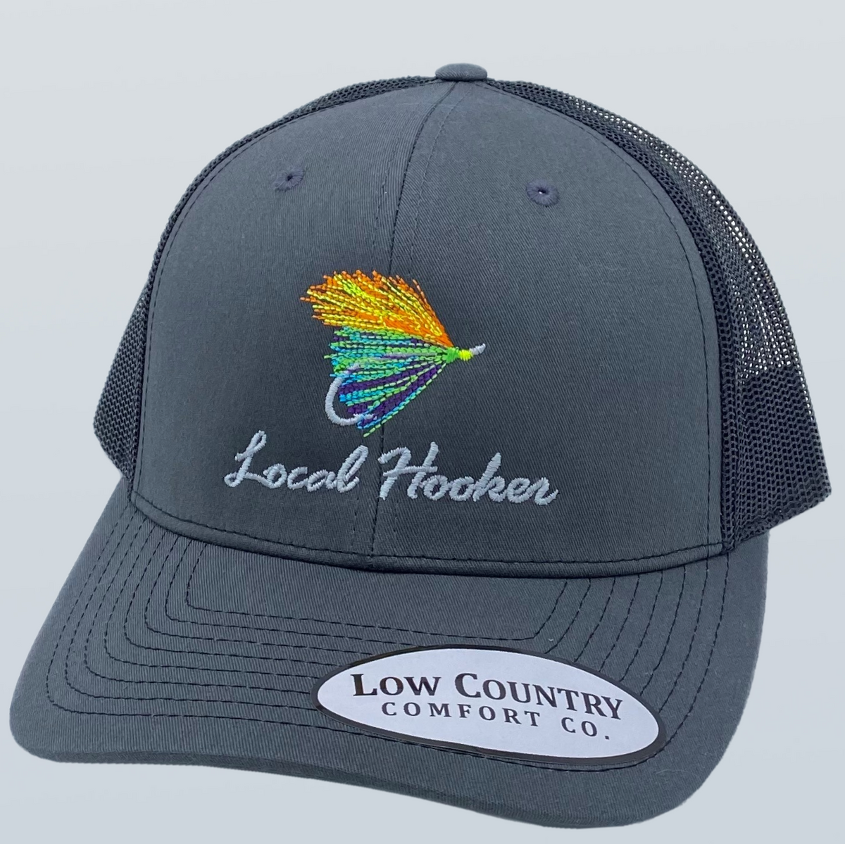 Local Hooker Fly Charcoal/Black Hat – Riverbed Threads