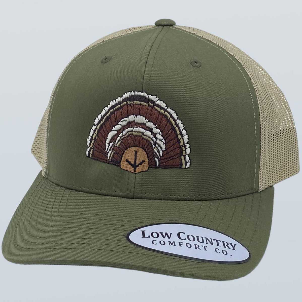 Shot Caller Turkey Fan Moss/Khaki Hat – Riverbed Threads