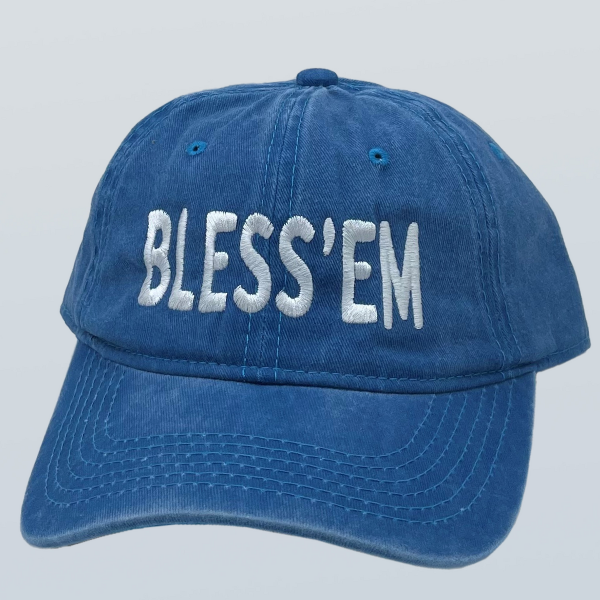 Bless 'Em Unstructured Hat Blue – Riverbed Threads