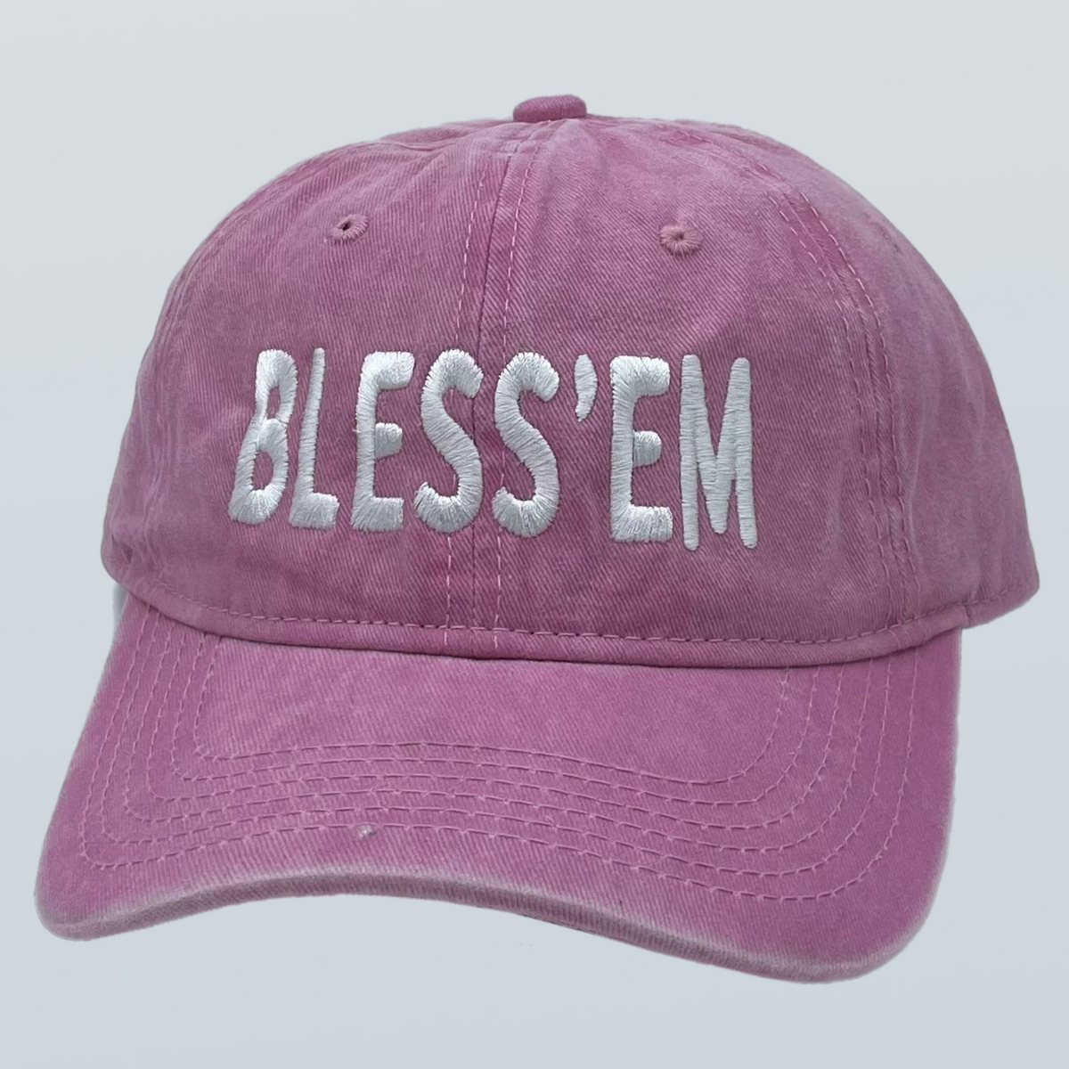 Bless 'Em Unstructured Hat Pink – Riverbed Threads