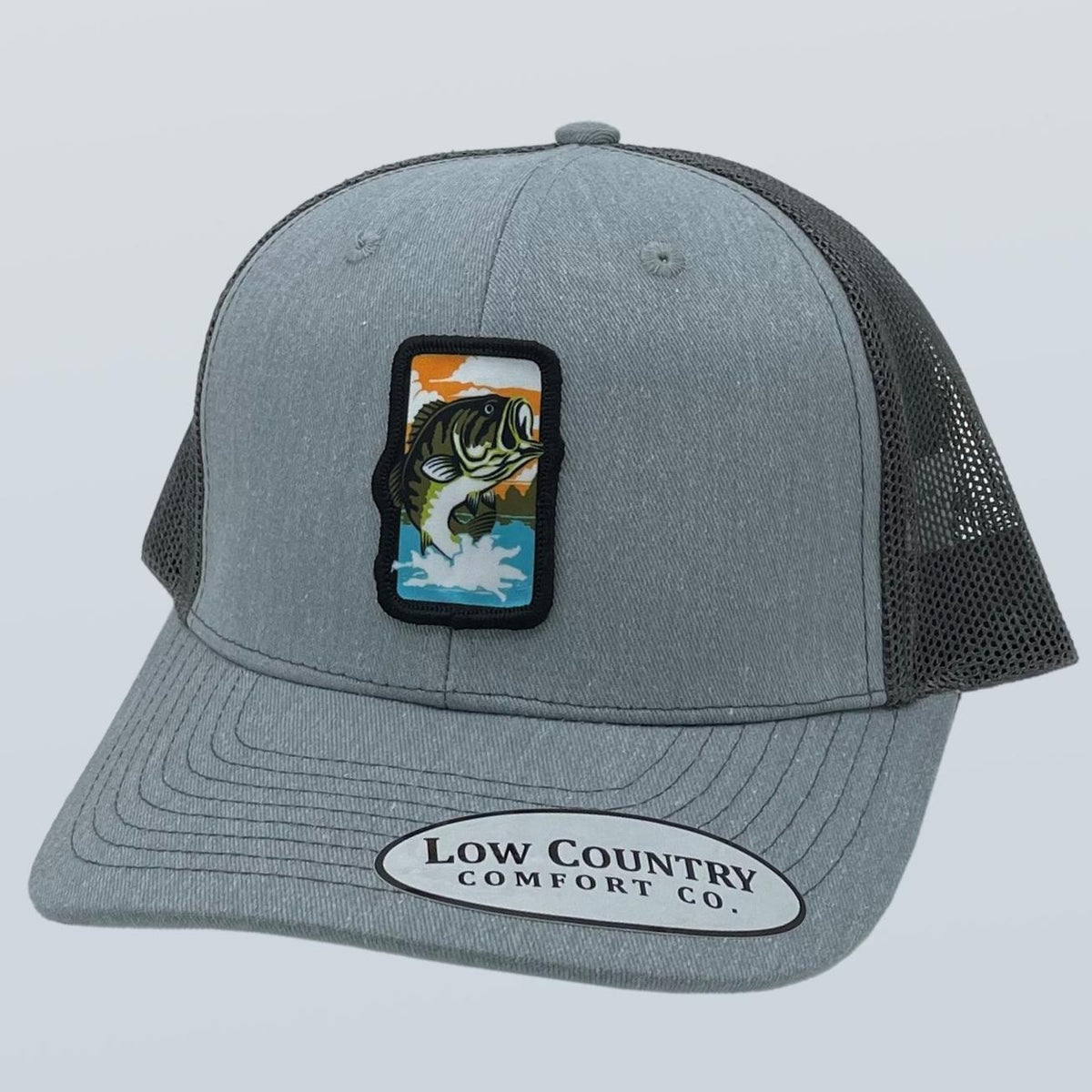 Breaching Bass Patch Heather/Charcoal Hat – Riverbed Threads