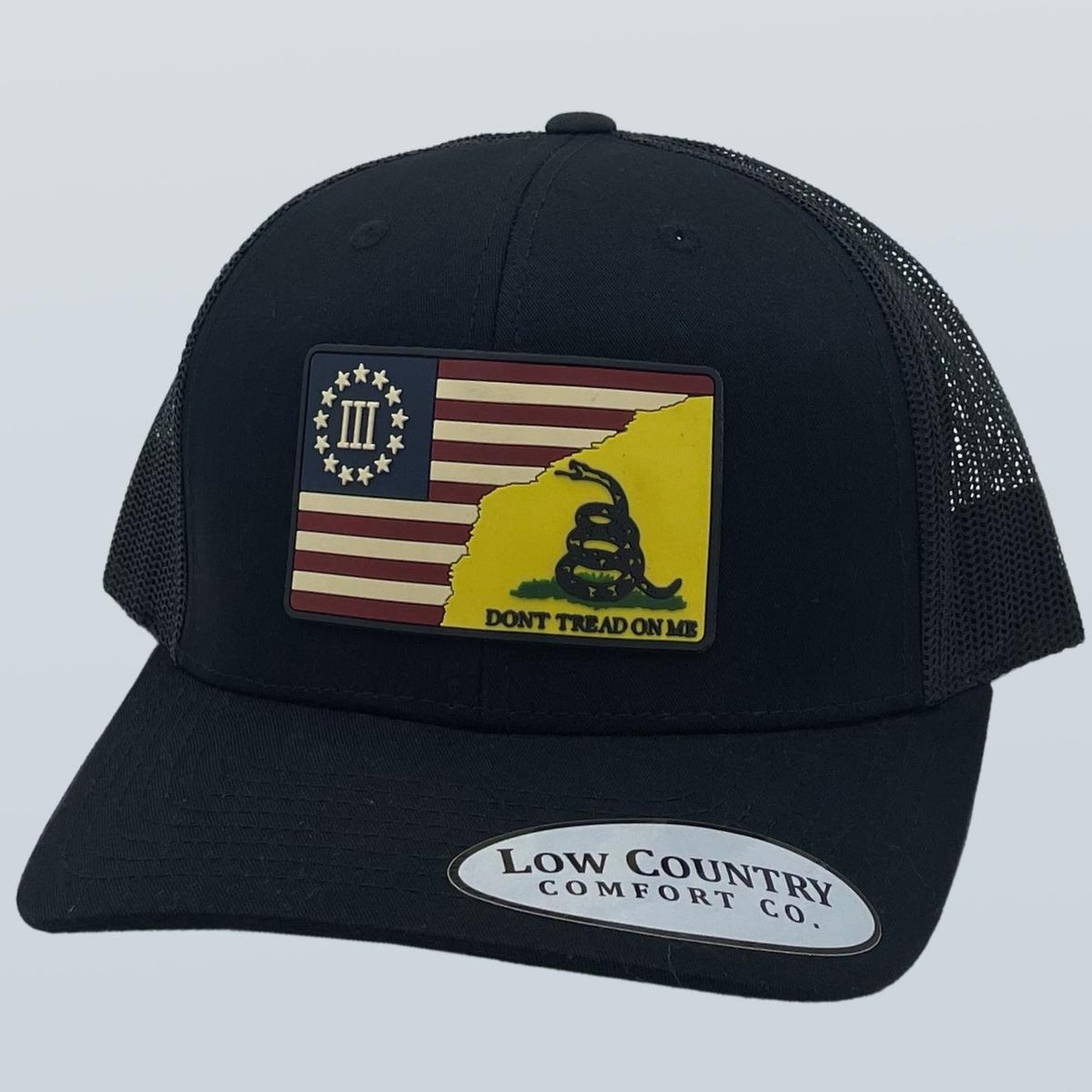 Betsy Ross DTOM Flag PVC Patch Black Hat – Riverbed Threads