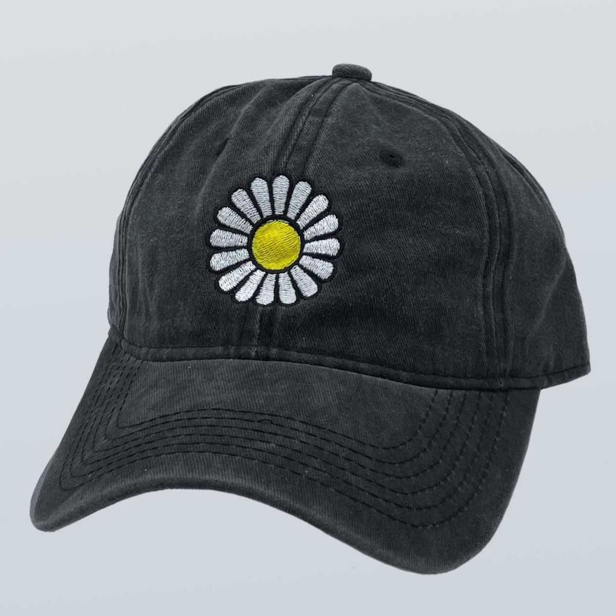 Daisy Unstructured Hat Black – Riverbed Threads