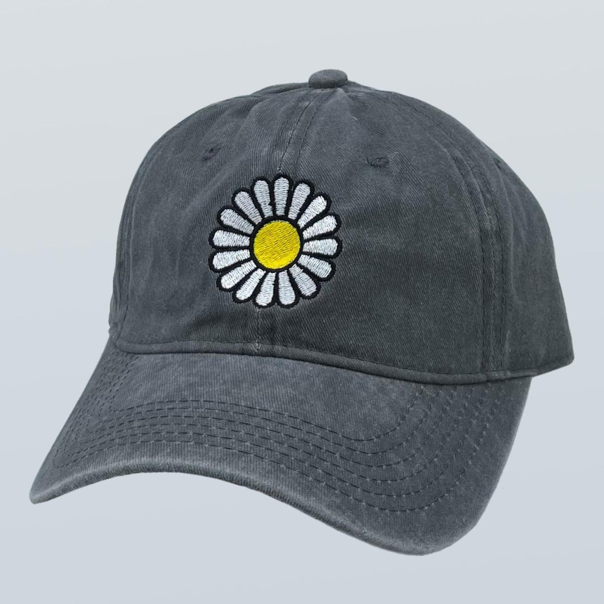 Daisy Unstructured Hat Charcoal – Riverbed Threads