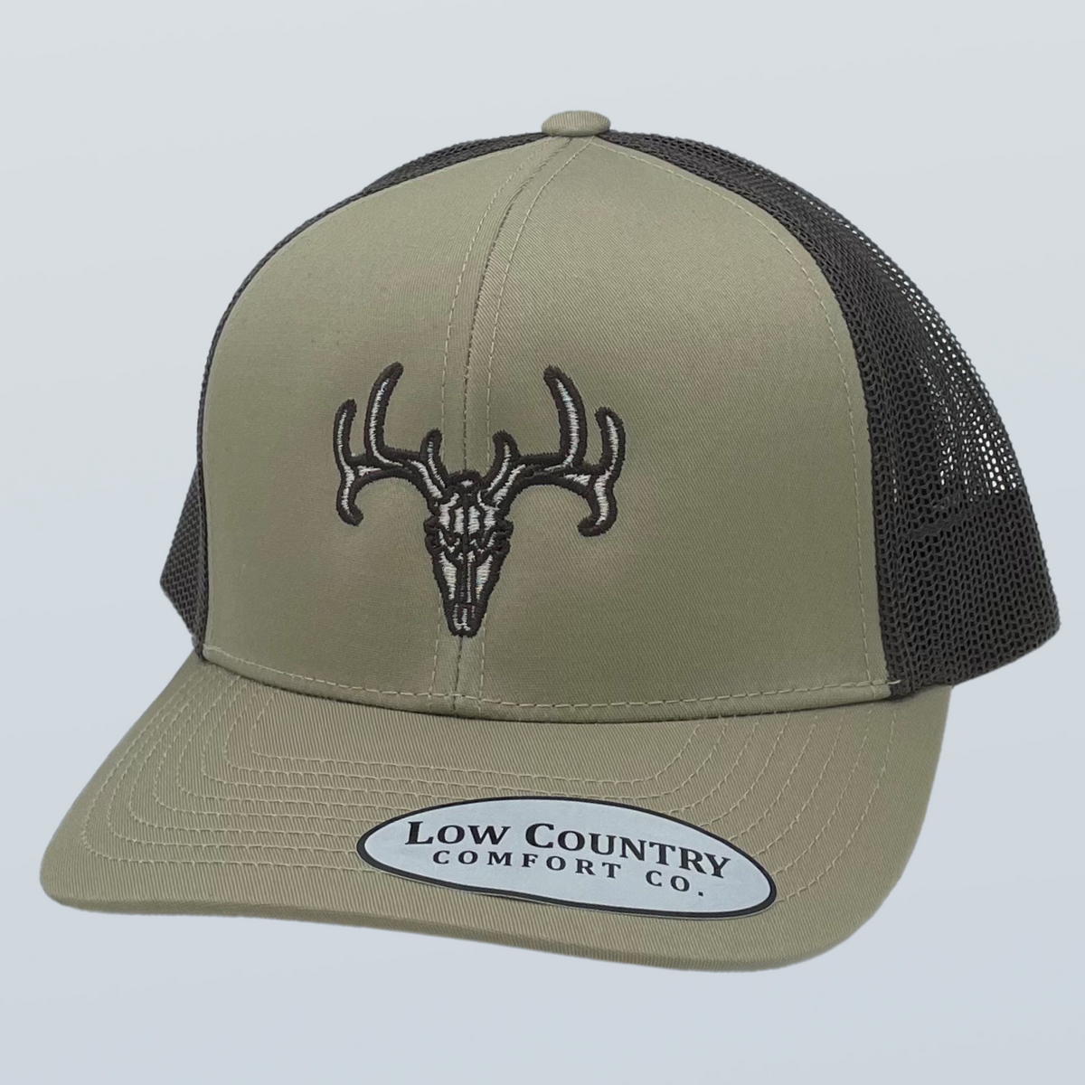 Shot Caller Deer Skull Khaki/Brown Hat – Riverbed Threads