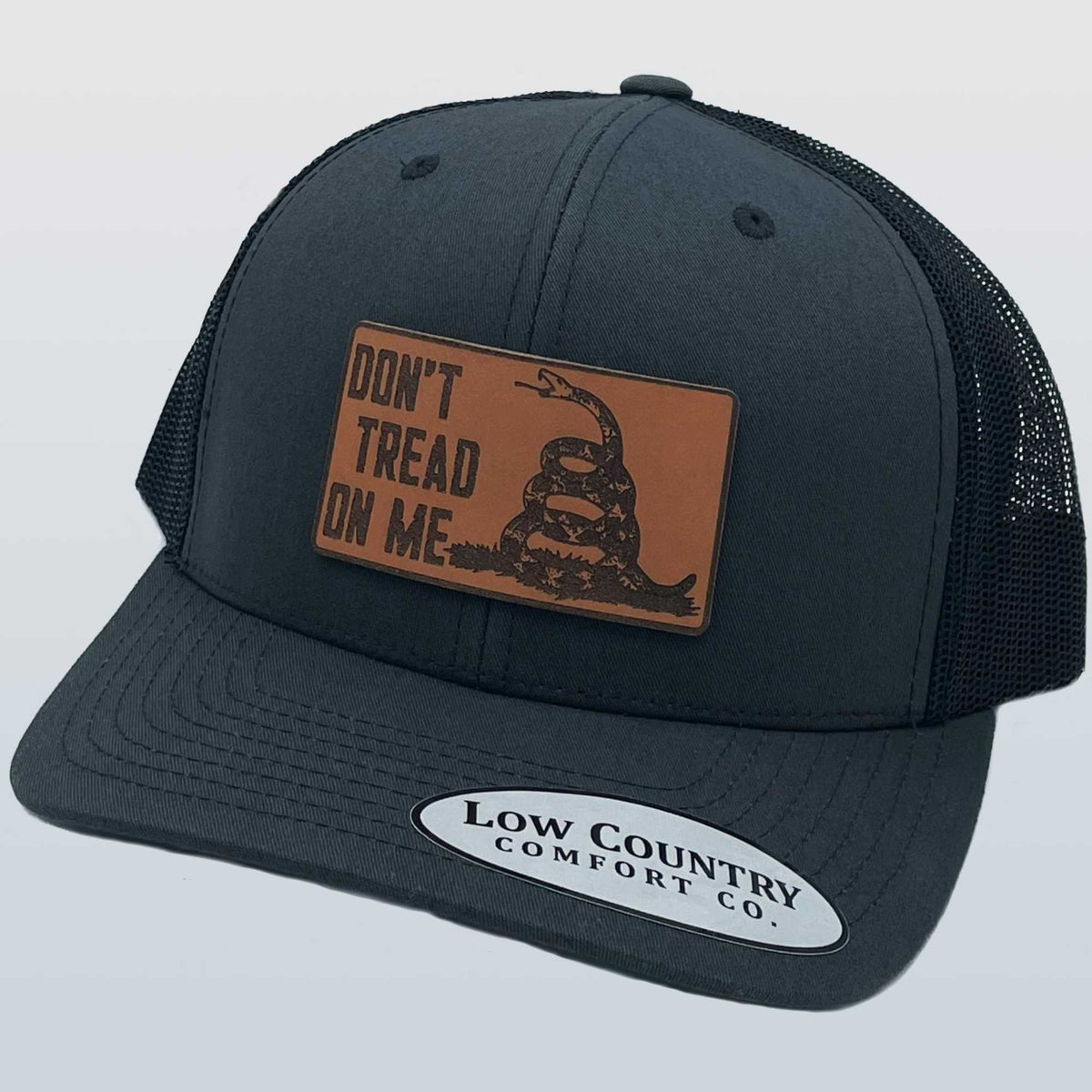 DTOM Leather Patch Charcoal/Black – Riverbed Threads