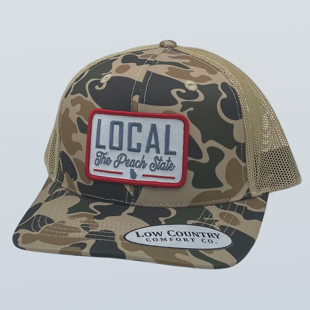 Georgia Local Patch Old School Camo/Khaki Hat – Riverbed Threads