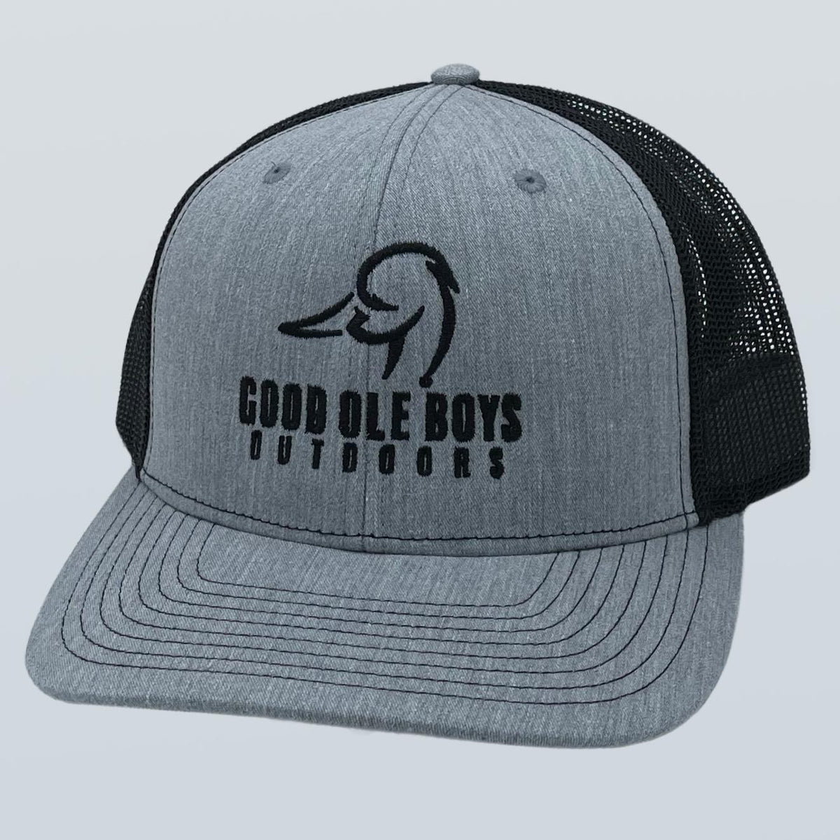 GOB Duck Logo Hether/Black Hat – Riverbed Threads