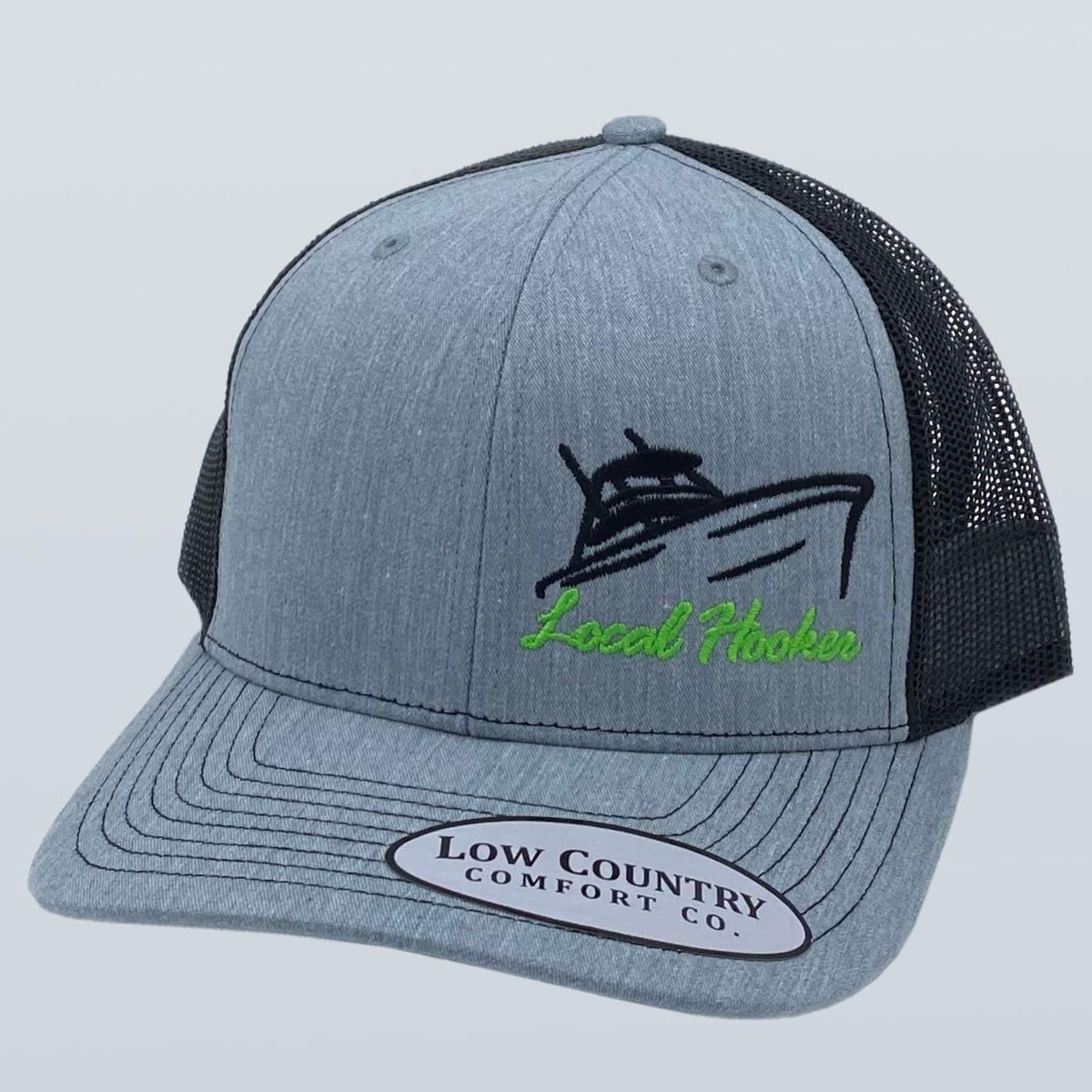 Local Hooker Boat Heather/Black Hat – Riverbed Threads