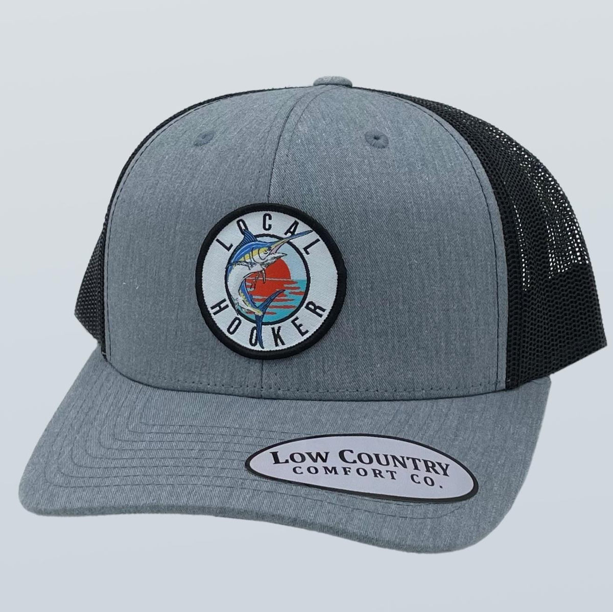 Local Hooker Marlin Woven Patch Heather/Black Hat – Riverbed Threads