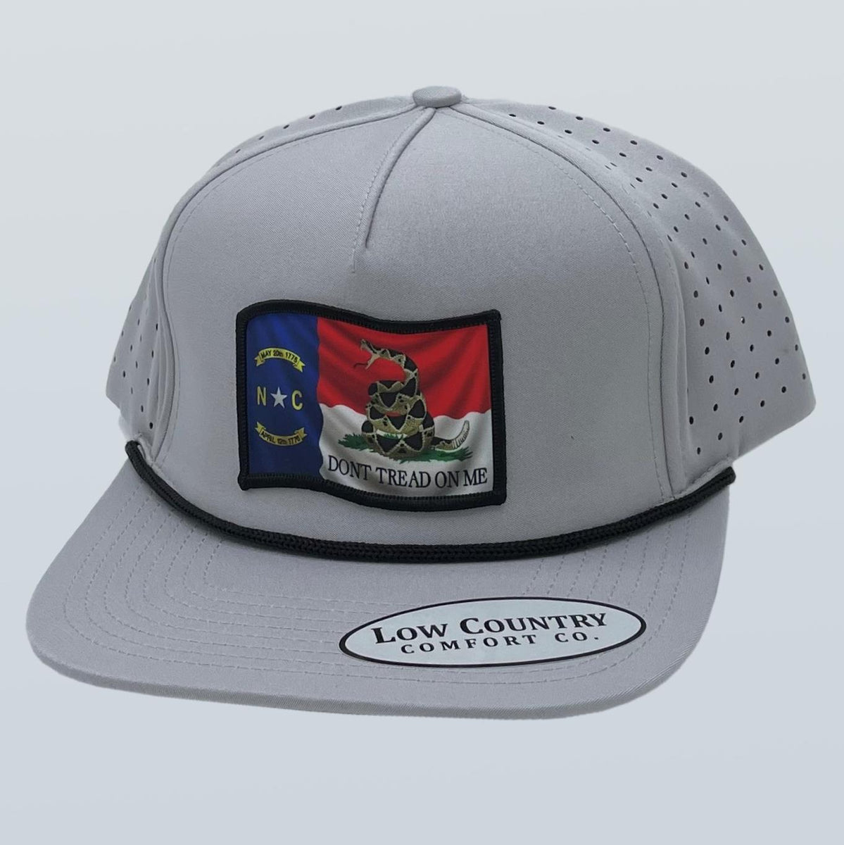 North Carolina DTOM Woven Patch Grey Performance Hat – Riverbed Threads