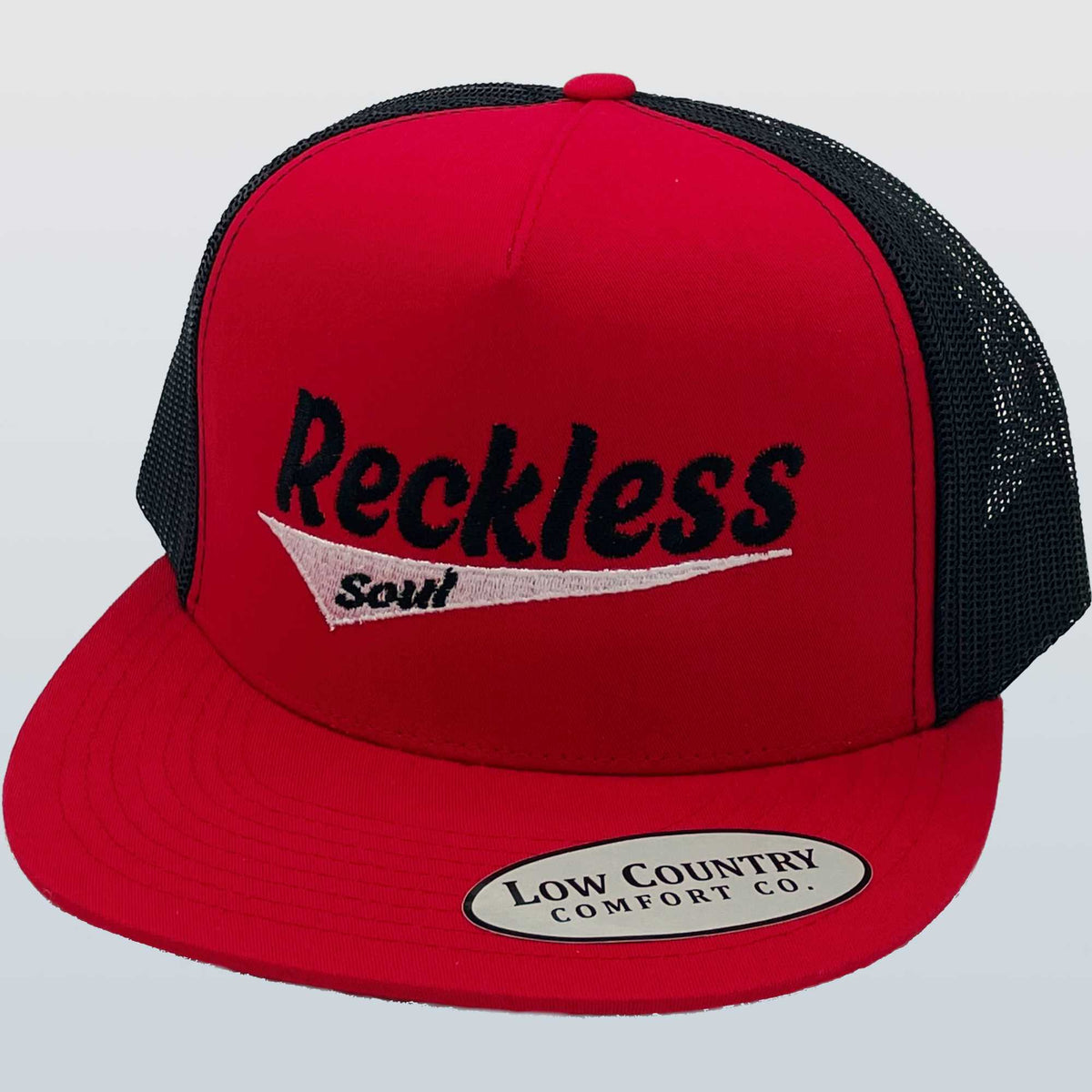 5panel RS3 - Swoosh Red/Black – Riverbed Threads