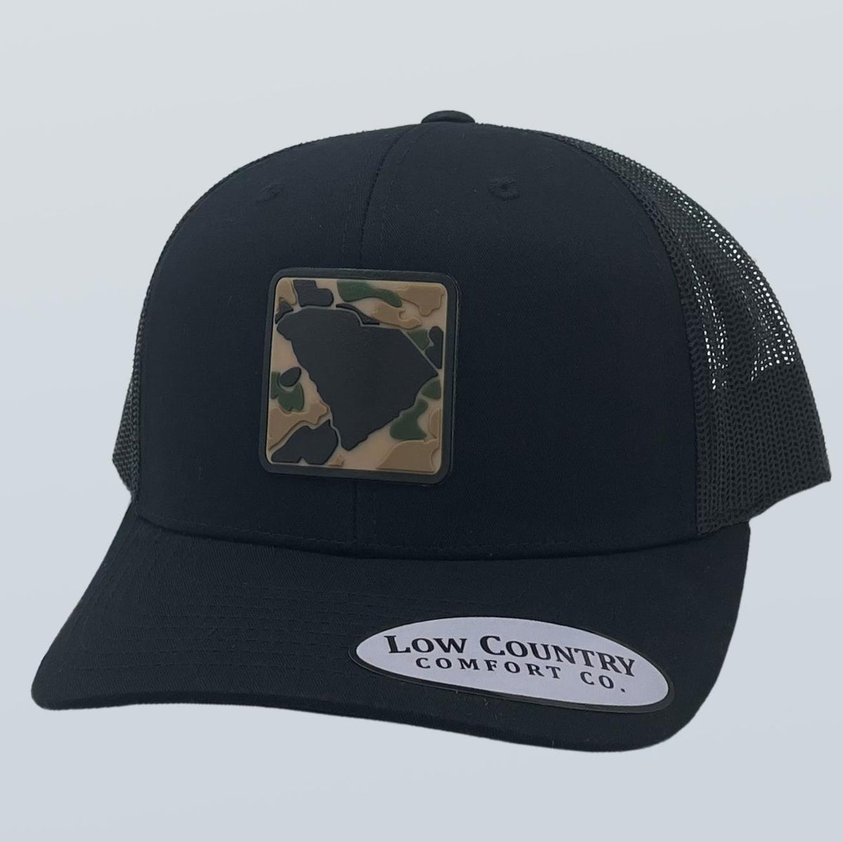 South Carolina Outline Camo PVC Patch Hat Black – Riverbed Threads