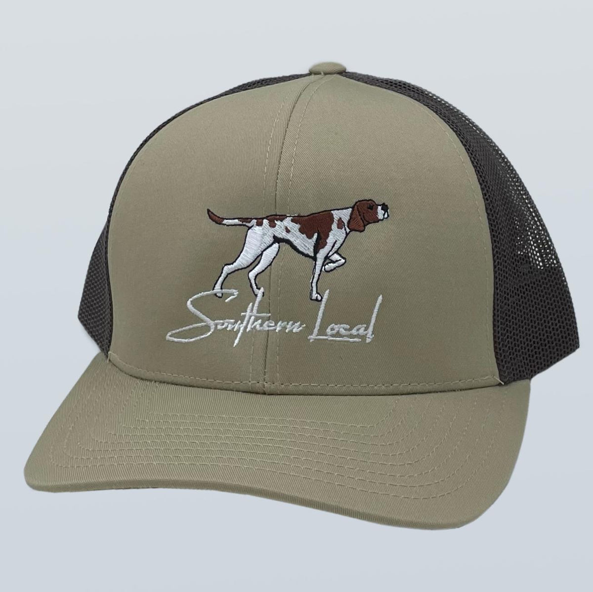 Southern Local Pointer Hat Khaki/Brown – Riverbed Threads
