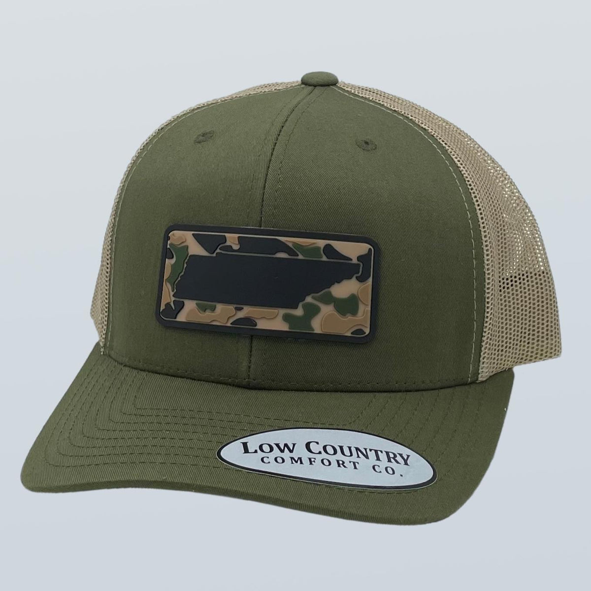 Tennessee Outline Camo PVC Patch Hat Moss/Khaki – Riverbed Threads