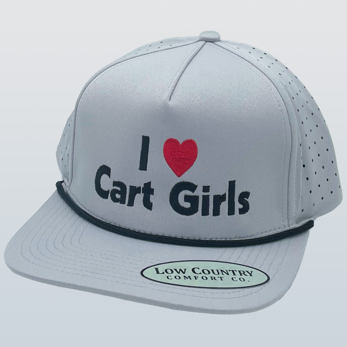 I heart Cart Girls 5Perf Grey – Riverbed Threads