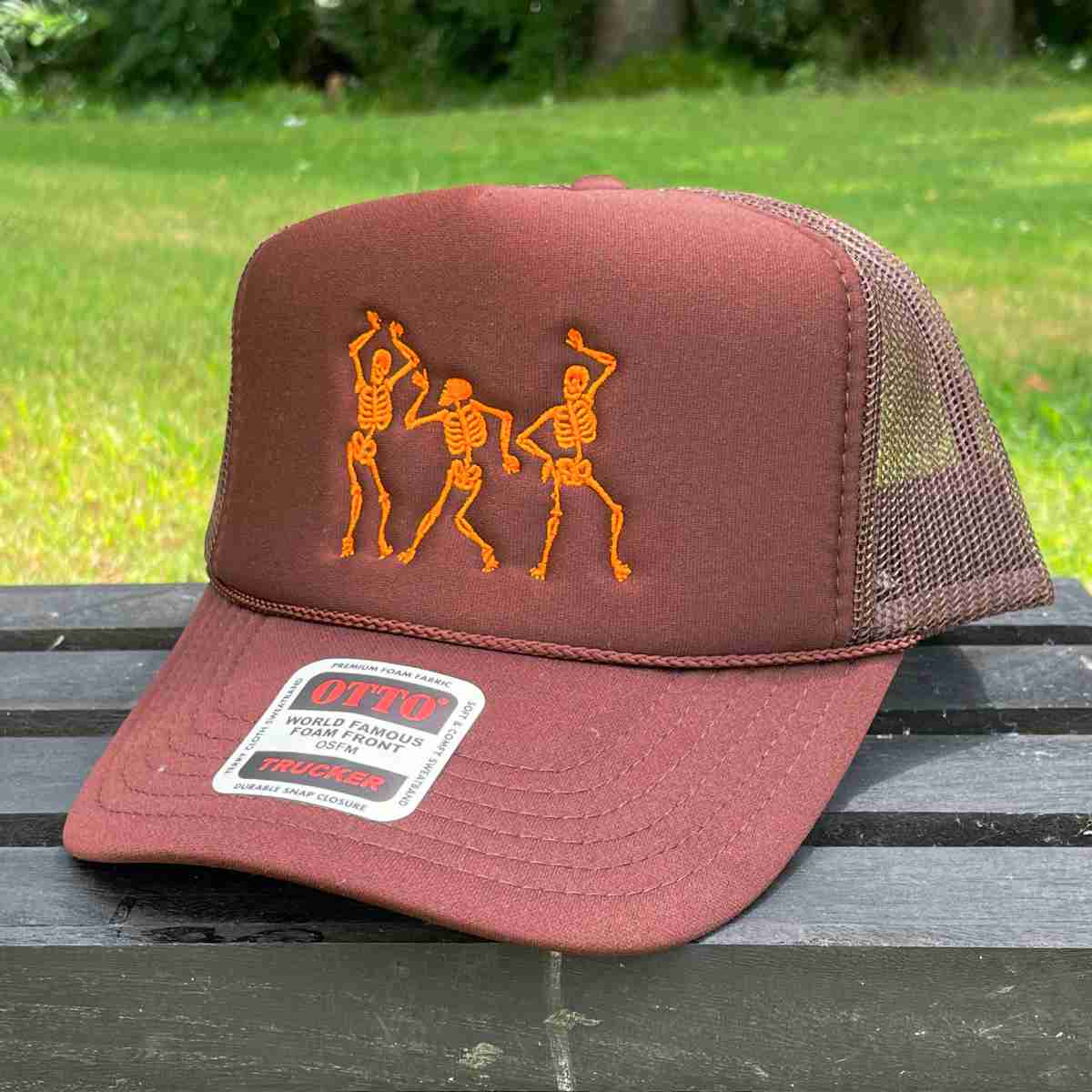 LP3 Dancing Skeletons Foam Brown – Riverbed Threads