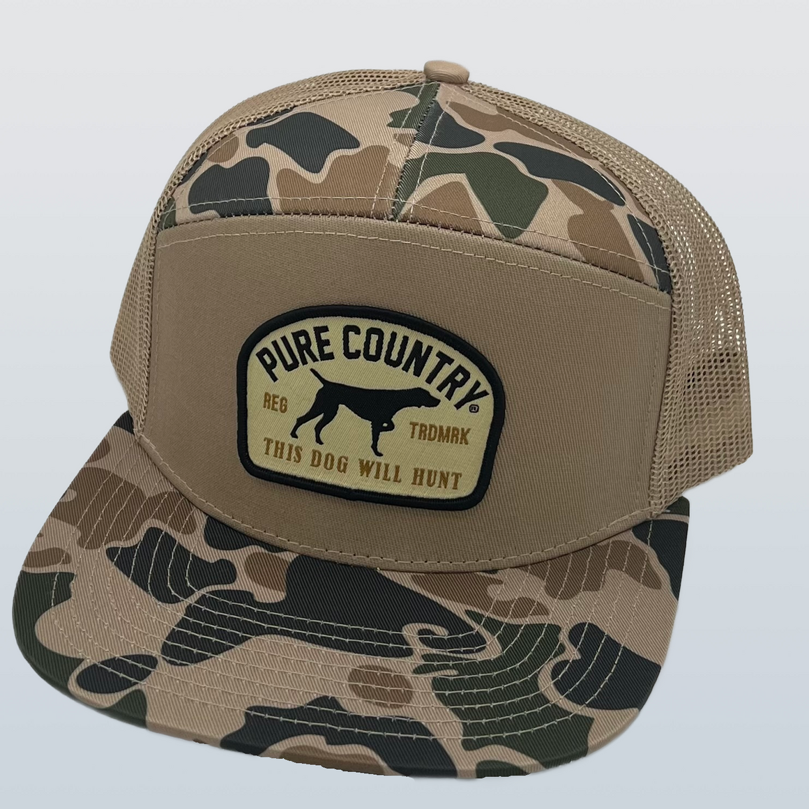 PC002B - 7Panel Pointer KB Patch Old School Camo/Khaki – Riverbed Threads