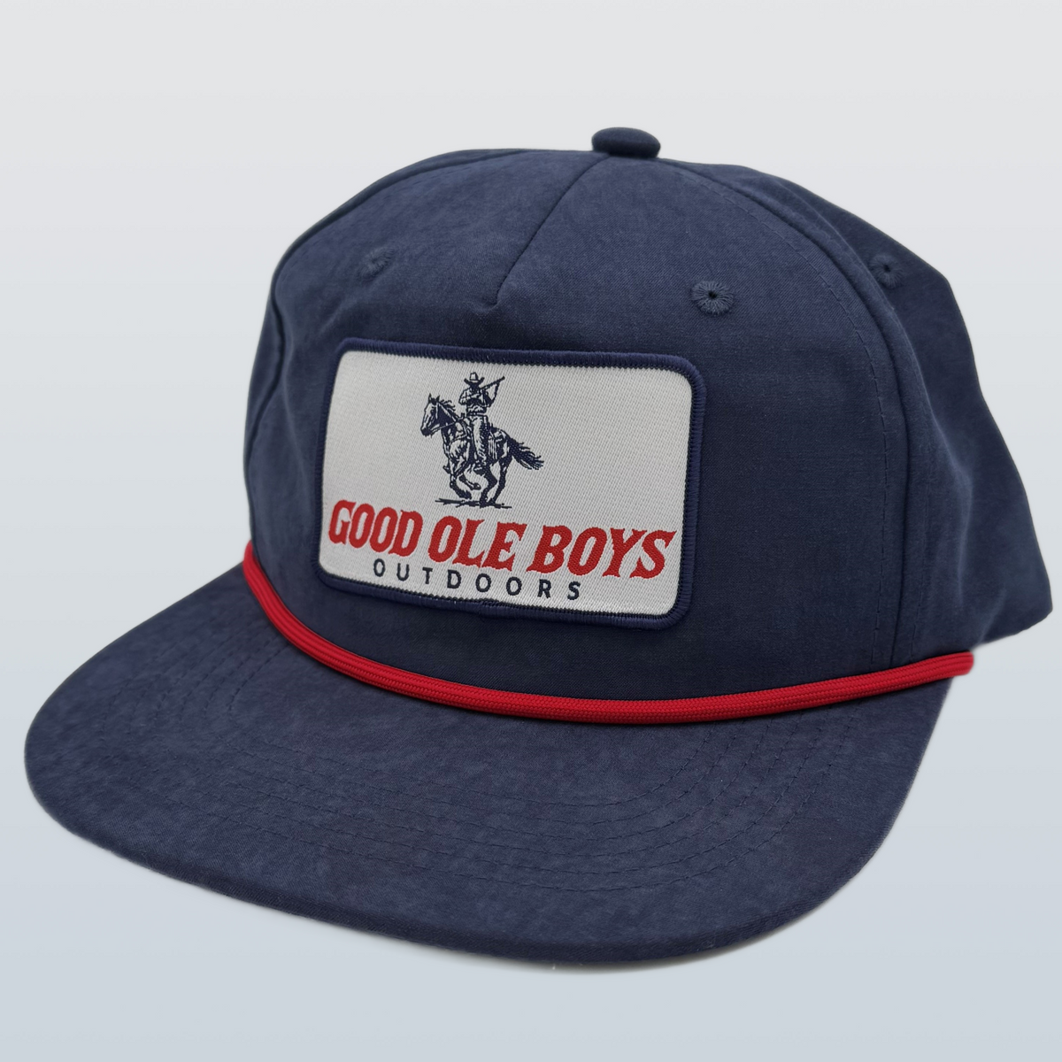 GOB Rider Patch Unstructured Navy Red Rope – Riverbed Threads