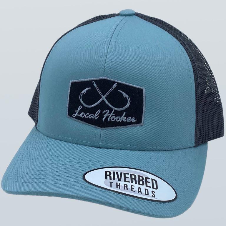 Local Hooker Patch Smoke Blue/Charcoal Hat – Riverbed Threads