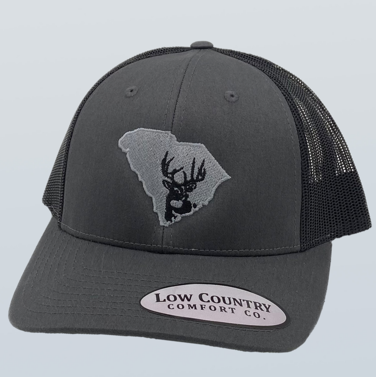 South Carolina Deer Charcoal/Black Hat – Riverbed Threads