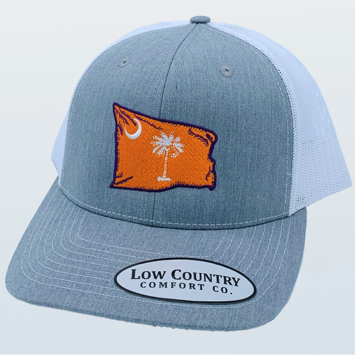 South Carolina Wavy Flag Clemson Theme Heather/White Hat – Riverbed Threads