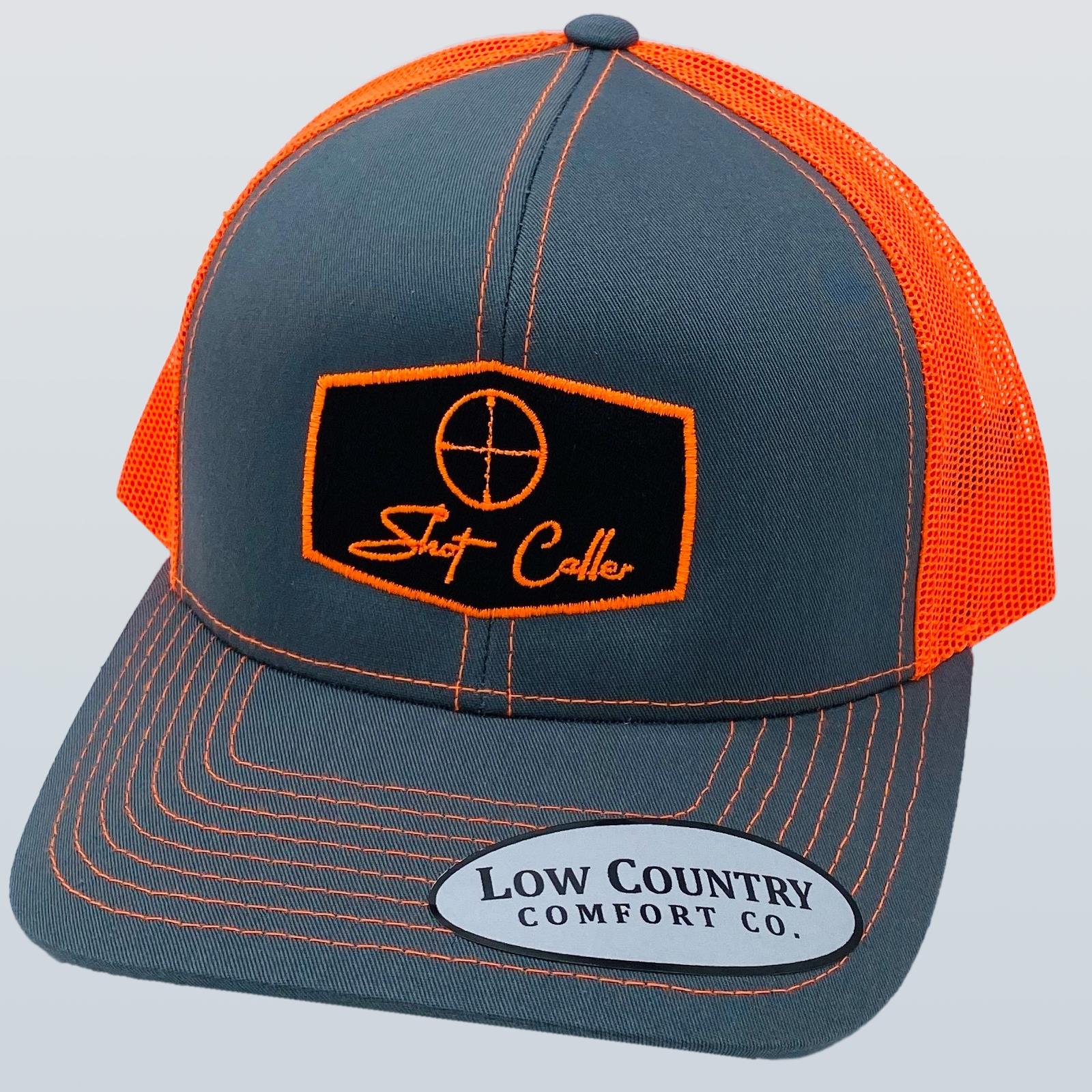 Shot Caller Crosshairs Charcoal/Neon Orange Hat – Riverbed Threads