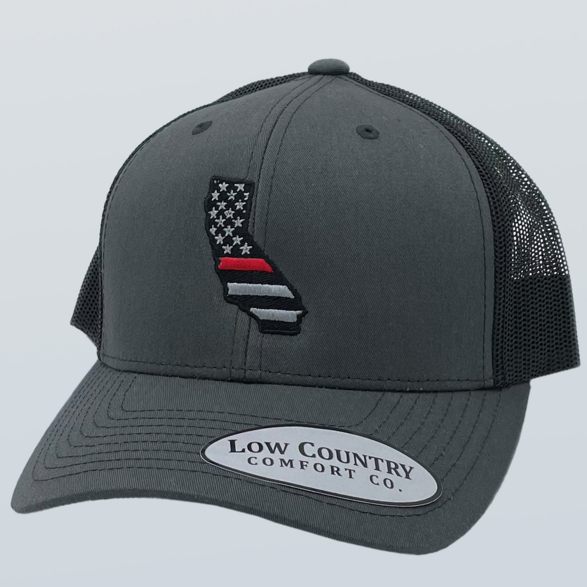 California Red Line Charcoal/Black Hat – Riverbed Threads