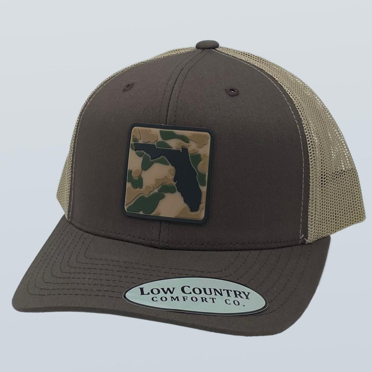 Florida Camo Outline PVC Patch Brown/Khaki Hat – Riverbed Threads