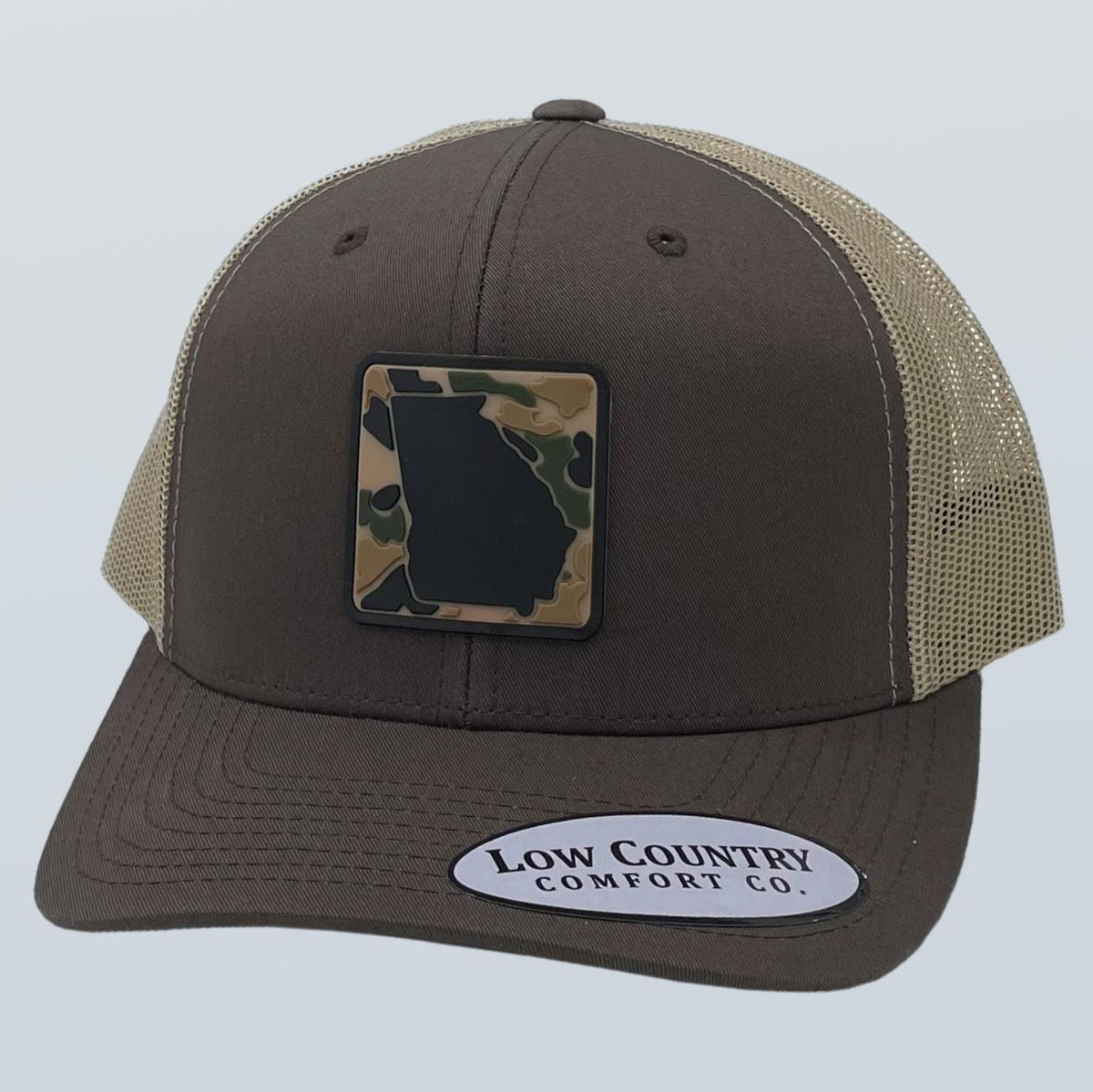 Georgia Outline Camo PVC Patch Brown/Khaki Hat – Riverbed Threads